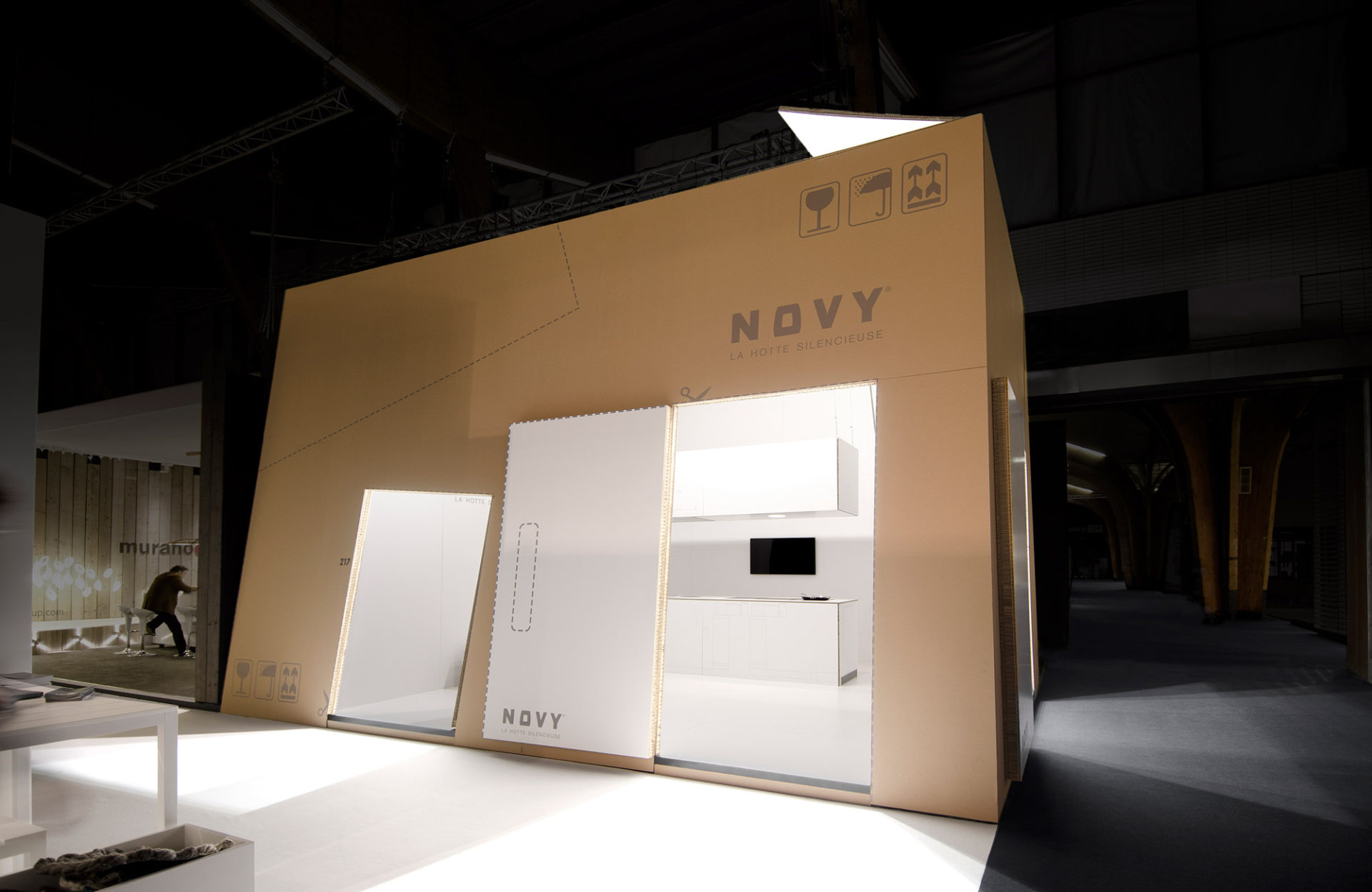 Novy Cardboard Stand - Rotor Group - Interior Design